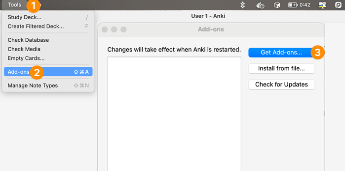 Export flashcards to Anki